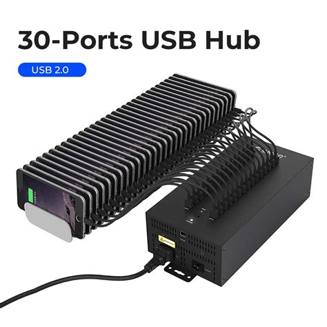 Orico 30 Port Usb 2 0 Hub Adapter Industrial Grade Usb Splitter With 150w Power Supply For Bulk