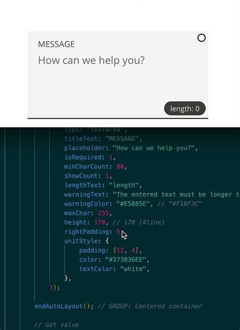 textarea how to use this js component youtube