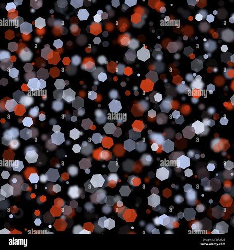 Illustration Of An Abstract Light Dots And Blurred Hexagon Backdrop Like Bokeh Spot Hex Shapes