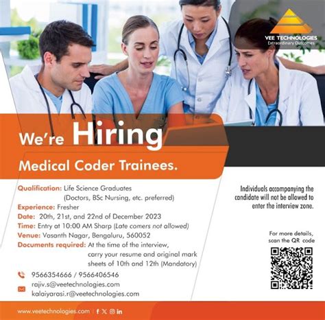 Vee Technologies Walk In Interview For Life Science Graduates On 20