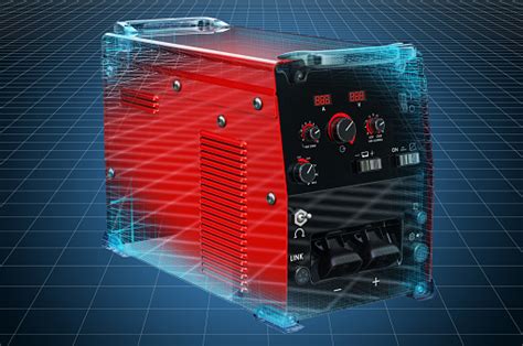 멀티 프로세스 용접기 기계 청사진의 시각화 3d Cad 모델 3d 렌더링 3차원 형태에 대한 스톡 사진 및 기타 이미지 3차원 형태 개념 개념과 주제 Istock