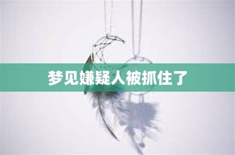 梦见嫌疑人被抓住了 命理解梦