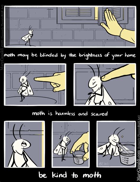 The Art Of Mary Capaldi • Be Kind To Moth A Short Comic Based On This