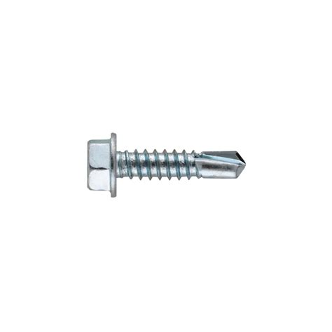 Hillman 10 16 X 12in Zinc Hex Washer Head Self Drilling Screw 100pk