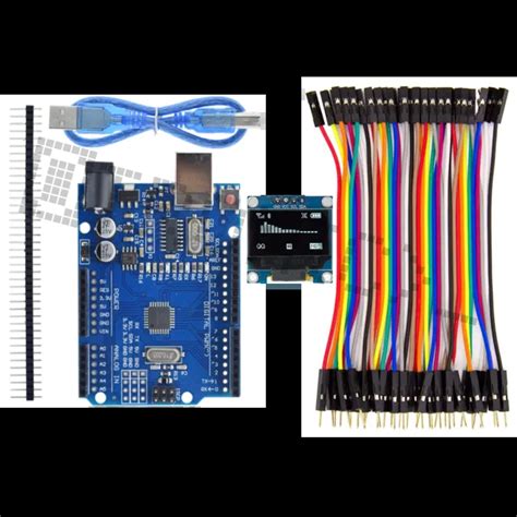 Kit De Démarrage Arduino Uno R3 Avec écran Oled De 0 96 Pouces