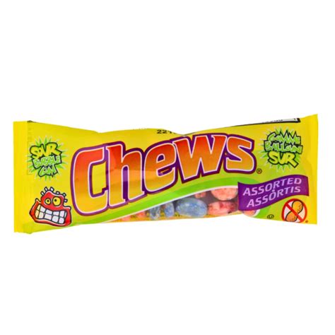 Chews Assorted Sour Bubble Gum Candy Funhouse Candy Funhouse Ca