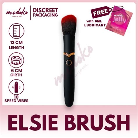 Midoko Rechargeable Secret Sexual Brushes Soft Fashionable Afterglow Makeup Brush Vibrator For