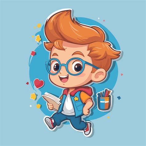 학교 만화 터 프리미엄 벡터