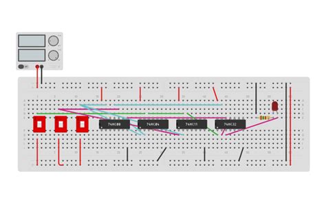 Circuit Design Circuito Lógico C Tinkercad