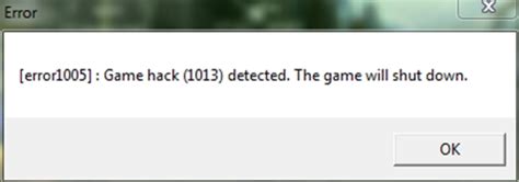 Game Hack 1013 Error Detected Techyv Com