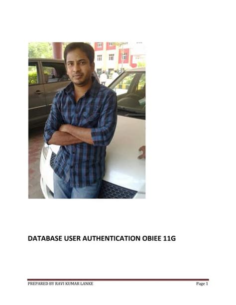 Database Users Authentication Obiee 11 G Pdf Databases Computer