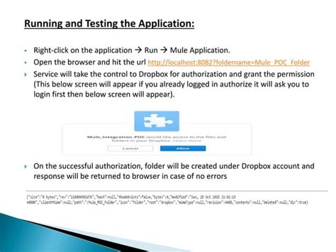 Mule Integration With Dropbox Ppt