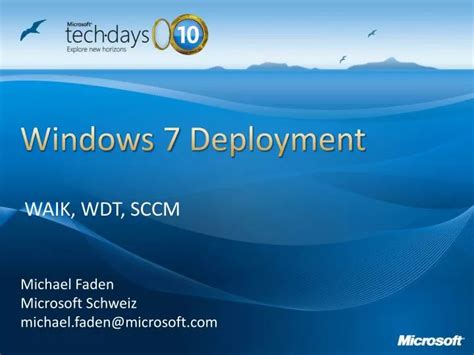 PPT Windows Deployment PowerPoint Presentation Free Download ID