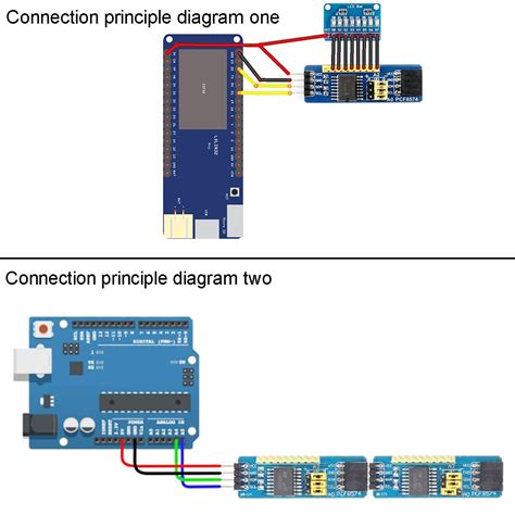 Dkardu 5 Unids Pcf8574 Placa De Expansión Io Pcf8574 Expansor De Es I2c Evaluación Desarrollar