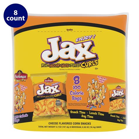 Bachman Jax Cheese Curls Multipack 0 65 Oz 8 Count
