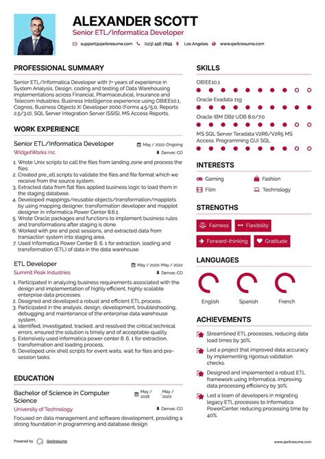 10 Etl Informatica Developer Resume Samples And Templates For 2025