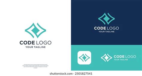 Modern Logos Code Digital Coding Programming Stock Vector Royalty Free