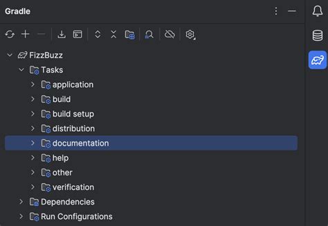 Gradle Tool Window Intellij Idea Documentation