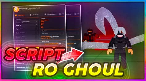 Roblox RO GHOUL Script Hack GUI Auto Farm Trainer Farm Auto Roll More PASTEBIN YouTube