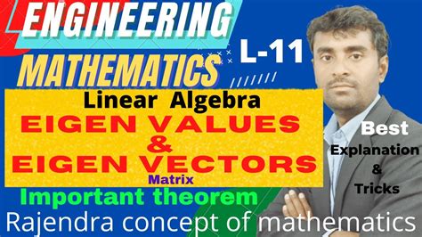 Eigenvalues And Eigenvectors Theorem Engineering Mathematics Linear Algebra Matrix