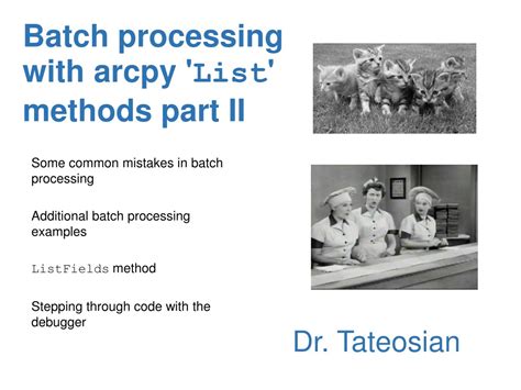 PPT Master Batch Processing With ArcPy Methods A Detailed Review