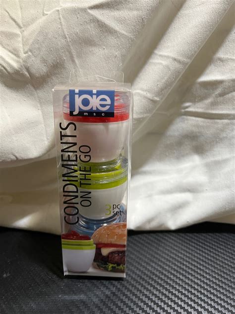 Joie 3 Pcs Condiments Container Furniture And Home Living Kitchenware And Tableware Other