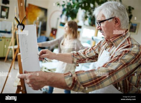 Man Studying Sketch Hi Res Stock Photography And Images Alamy