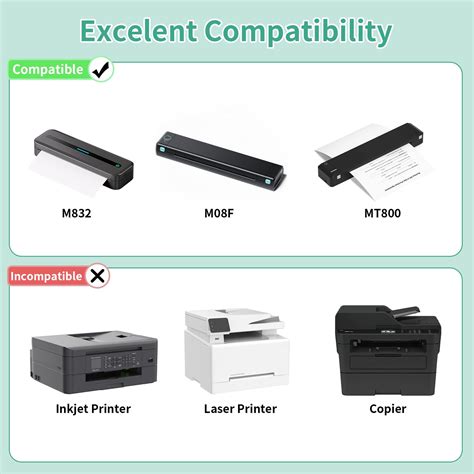 Thermal Printer Paper 8 5 X 11 Us Letter For M08f Letter Portable Printer