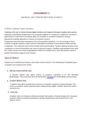 ASSIGNMENT 2 Ethical Hacking Docx ASSIGNMENT 2 RADHIKA R MSC CYBER