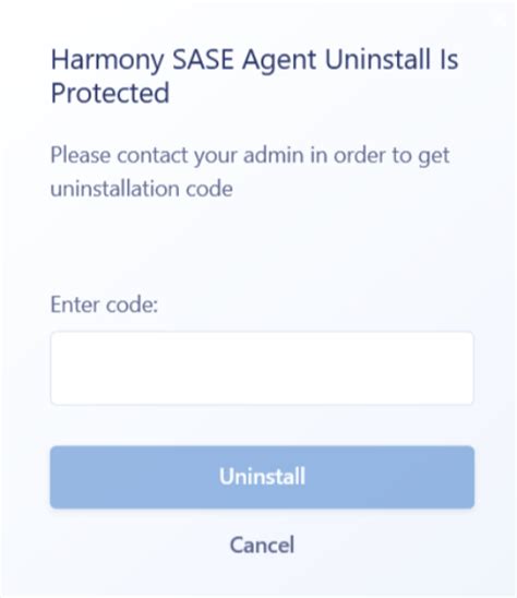 Uninstalling The Agent