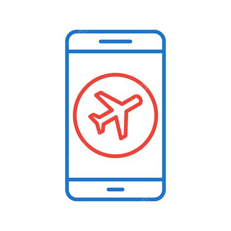 Airplane Mode Mobile Application Icon In Trendy Style Isolated B Mobile Icons Airplane Icons
