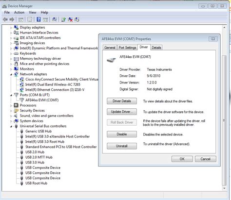 Afe4404evm Decoding Firmware Update Error Message Sensors Forum