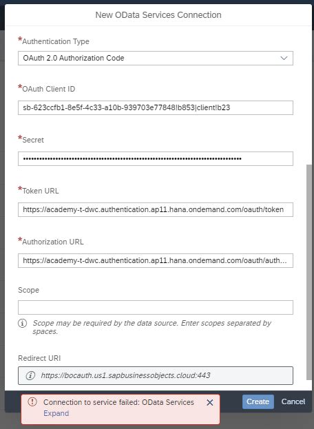 Faq Issues Creating The Connections To Sac Or Dwc · Issue 9 · Sap Samples Teched2022 Da280
