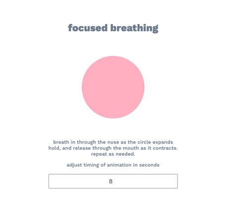 Focused Breathing A Css Animation To Help With Meditation And Focused Breathing Exercises