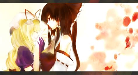 Hakurei Reimu And Yakumo Yukari Touhou Drawn By Chonsuke Danbooru