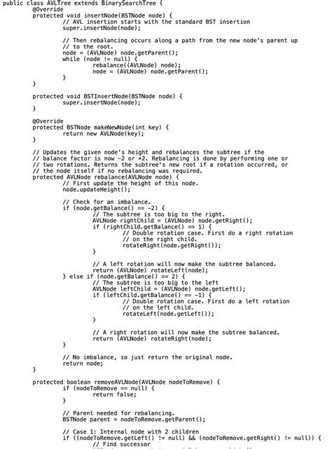 Solved Please Write Code Only In Extendedavlnodejava And