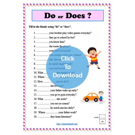 Do Vs Does Worksheet 781071 Do And Does Megy Horta Perdomo