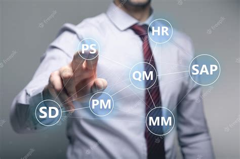 Premium Photo Business Management Software Sap Erp Enterprise Resources Planning System Concept