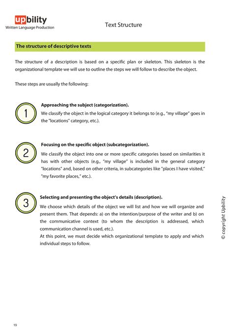 Written Language Production Text Structure Part A — Upbility Publications