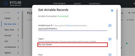 airtable to webflow cms sync using byteline