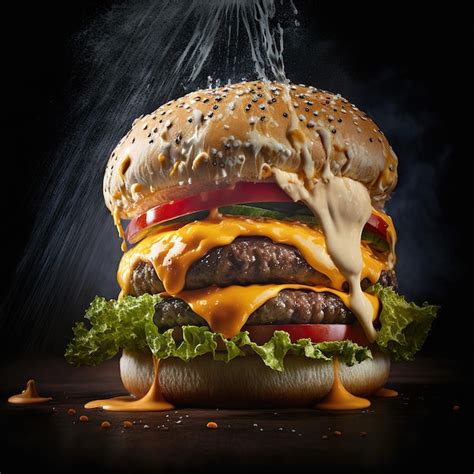 Premium Photo Cheese Burger