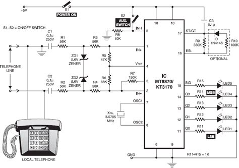 Circuit Diagram For Decoding The Dtmf Tones Download Scientific Diagram