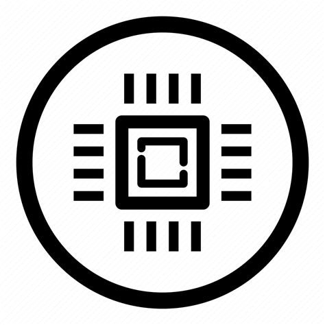 Chip Computer Electronic Hardware Microchip Processor Technology Icon Download On Iconfinder