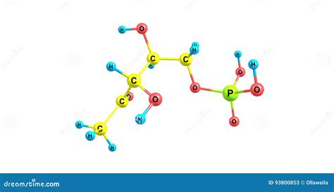 Dihydrogen Phosphate Molecular Structure Isolated On White Royalty Free