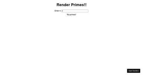Render Primes In React List Forked Codesandbox