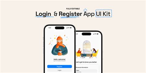 Login And Register App Ui Kit Figma