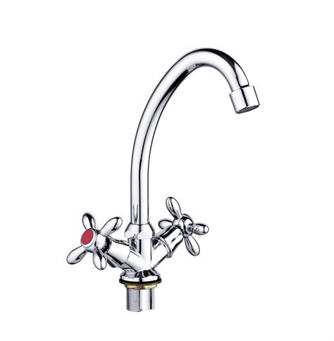 Смеситель для кухни с высоким изливом (крепление гайка)