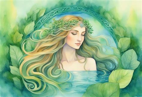 Celtic Water Spirit Goddess Water Lake Goddess Celtic Goddess