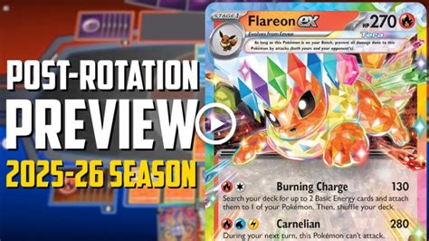Flareon Ex Post Rotation Preview With Deck Lists Pokemon Tcg 2025 2026 In Third Person