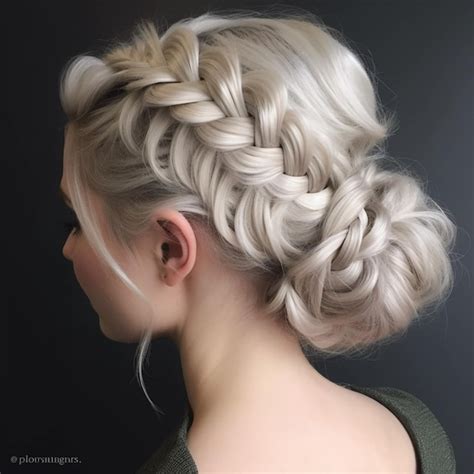 Premium Ai Image Photo Of Braided Updo